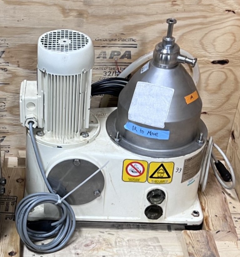 WESTFALIA CTC 1-06-107 LAB CLARIFIER, 316SS. - SeparatorWorks