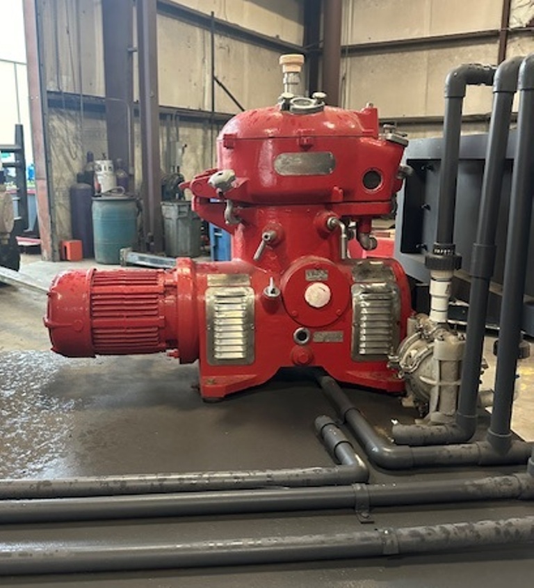 SHARPLES P600 AND WESTFALIA OTA 7 CENTRIFUGE TEST SYSTEM. - SeparatorWorks