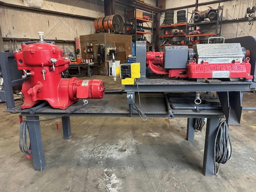 SHARPLES P600 AND WESTFALIA OTA 7 CENTRIFUGE TEST SYSTEM. - SeparatorWorks