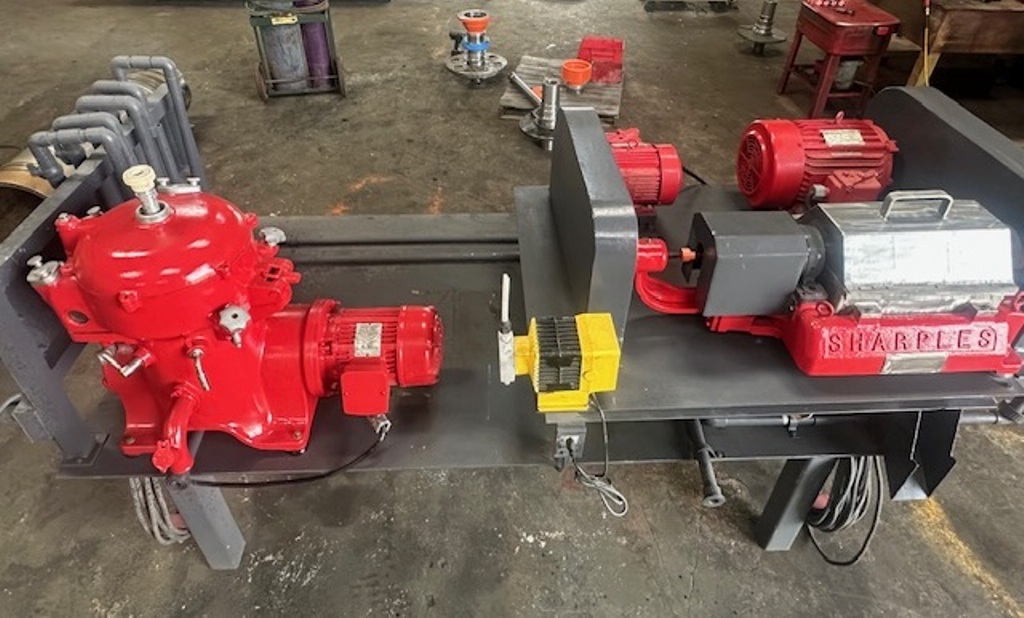 SHARPLES P600 AND WESTFALIA OTA 7 CENTRIFUGE TEST SYSTEM. - SeparatorWorks