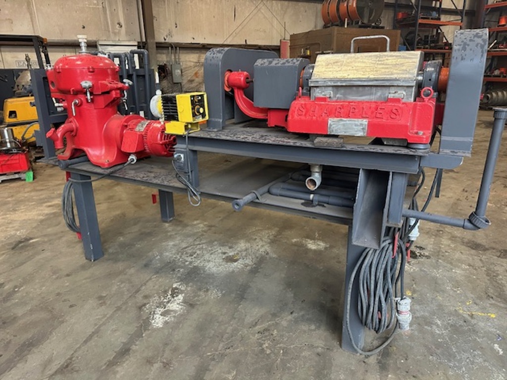 SHARPLES P600 AND WESTFALIA OTA 7 CENTRIFUGE TEST SYSTEM. - SeparatorWorks